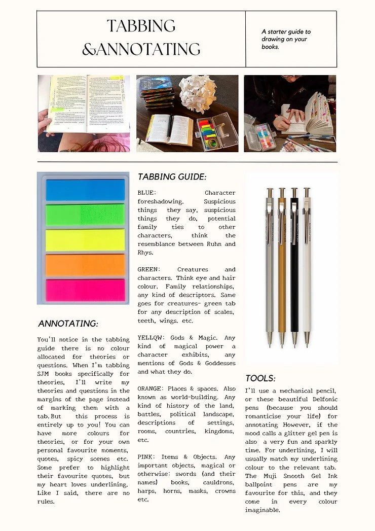 A Guide to Tabbing and Annotating – Caffeineandcurses