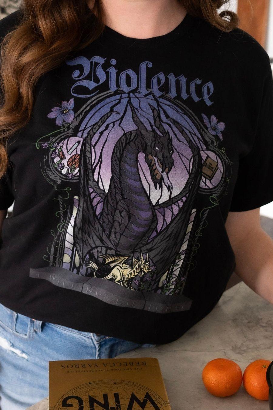 Violence T-Shirt | Fourth Wing Merch – Caffeineandcurses
