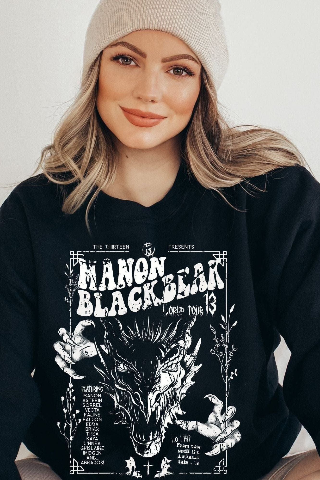 Manon Blackbeak Sweatshirt | Throne of Glass Merch – Caffeineandcurses