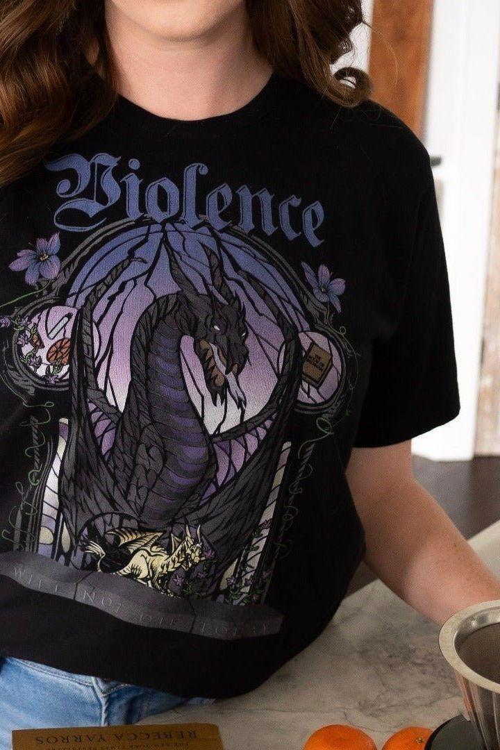 Violence T-Shirt | Fourth Wing Merch – Caffeineandcurses