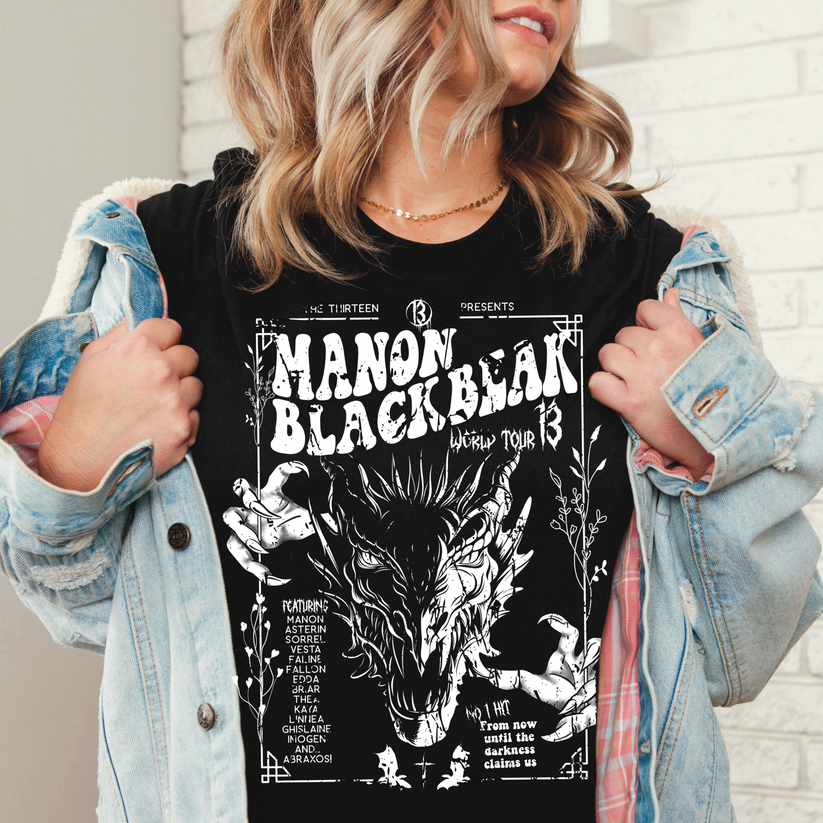Manon Blackbeak Tshirt | Throne of Glass Merch - Caffeineandcurses